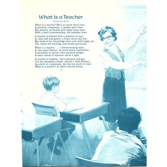 None and/or Unknown | Other | What Is A Teacher Garnett Ann Schultz 97s ...